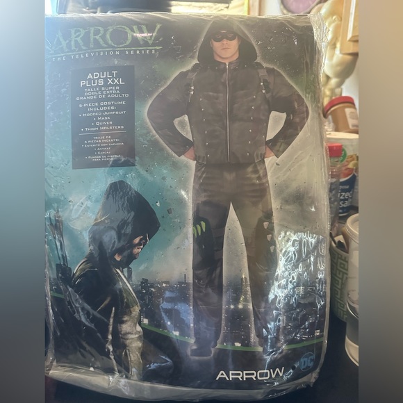 DC | Other | Xxl 2x Arrow Costume Adult Tall 5 Pc | Poshmark
